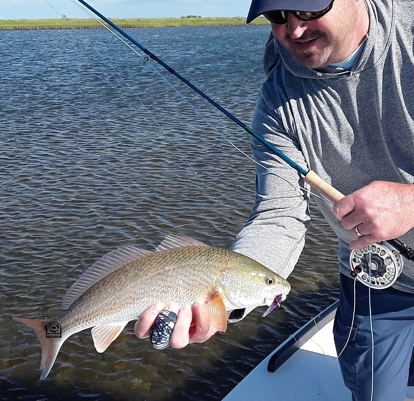 Texas Redfish Tails - Kenjo Fly Fishing Charters